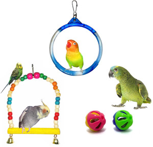 Wriddhi Combo Of Colorful Wooden Swing, Interactive Playful Bird ...