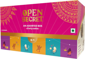 OPEN SECRET Celebration Gift Box: 12 Assorted Nutty Cookies with ...