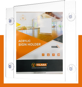 Flipkart.com | TILARA 1 Compartments Acrylic Window Sign Holder ...
