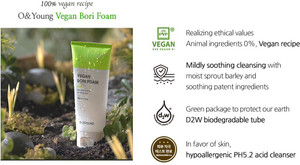 O&Young Vegan Bori Foam Cleansing, Calming + Moisturizing at Once ...