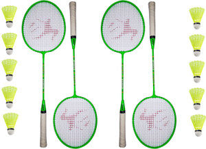ROXON Bullet PRO Wide Body Badminton Racquet 4 pcs with 10 shuttlecock ...