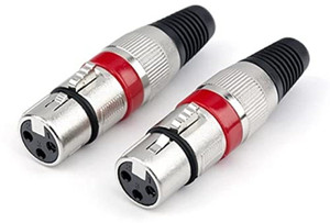 ERHIndia (2 Pc) Audio 3Pin XLR Jack Microphone Mixer Connector 3 pin ...