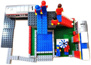 DRIZZA Metro Station Block Game | 355 pcs Interlocking Building Blocks ...