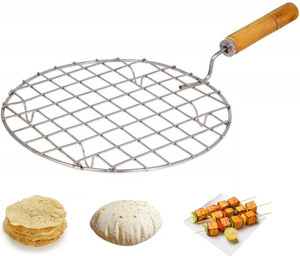 Cloudzy 1PC Round Papad Roaster Stainless Steel Roti Maker Jali ...