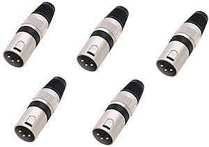 ERHIndia (Pack of 5 Pc) High Quality Audio 3Pin XLR Jack Microphone ...