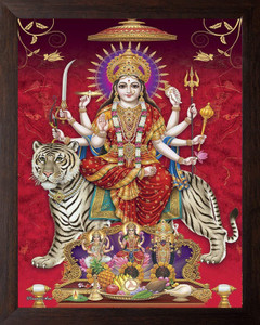 CRAFTSCORNER DURGA MAA PHOTO FRAME | DURGA MAA PAINTING | DURGA MAA ...