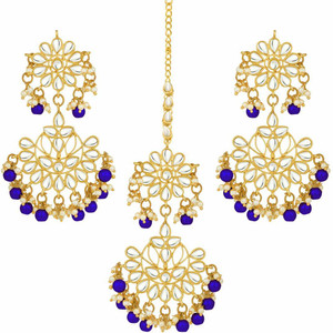 SAMC Alloy Gold-plated Blue Jewellery Set Price in India - Buy SAMC ...