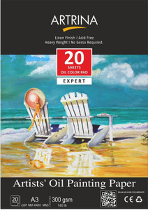 Flipkart.com | ARTRINA Oil Painting Sheet A3 Unruled Pack of 20 sheet ...