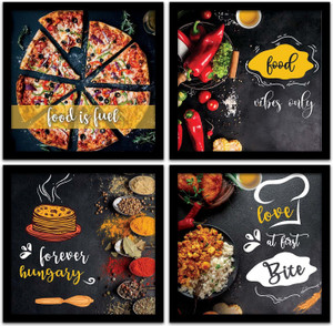 Kitchen Quotes Wall Posters with Frame - Food Posters for Wall ...
