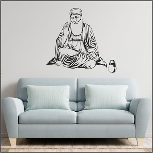 Wallzone 75 cm Guru Nanak Self Adhesive Sticker Price in India - Buy ...