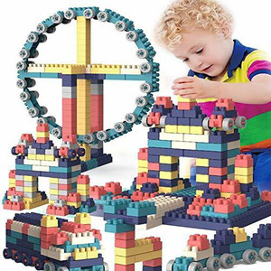 N2J2 SHOP Brainy Block Construction Building Blocks Set for Kids Boys ...