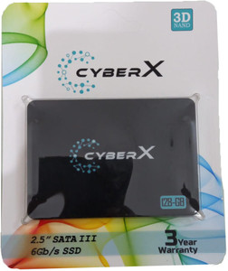 CYBERX Black 128 GB Laptop, Desktop Black SATA III Internal Solid State ...