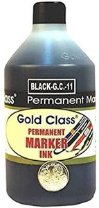 GoldClass Permanent Marker Ink-(500ml) (Black) 500 ml Marker Refill ...
