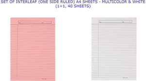 Flipkart.com | Sachi Combo of Thick Interleaf (One Side Ruled) A4 ...