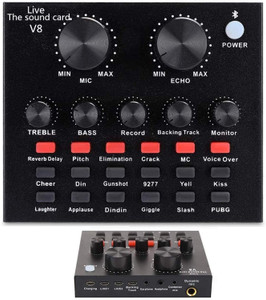 AMG Music Digital Live Sound Card Voice Changer with Multiple Sound ...