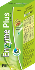 Pii Enzyme Plus Syrup Elaichi Flavour 200ml - Pack of 3 (Cardamom ...