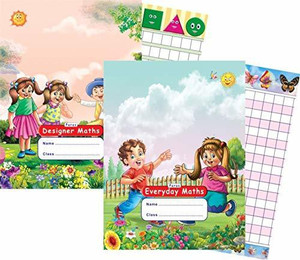 INDIKONB NOTEBOOK | MATH SQUARE GRID BOX | 2 DESIGNS | (2X3) 6 PCS SET ...