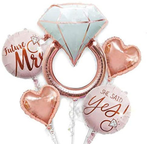 Flipkart.com | Bash N Splash Solid Bride To Be Rose Gold balloon rose ...