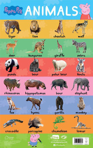 Learn with Peppa Early Learning Animals Chart for Children: Buy Learn ...