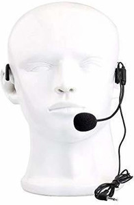 TECHGEAR HIGH QUALITY WIRED MICROPHONE BEHIND THE NECK HEAD BAND 3.5MM ...