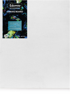 Flipkart.com | Eduway 10 X 12 Inch Canvas Board, 100% Cotton Extra Fine ...