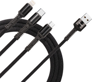 Accede USB Type C Cable 2.4 A 1.2 m Universal NXT 3in1 - Black - Accede ...