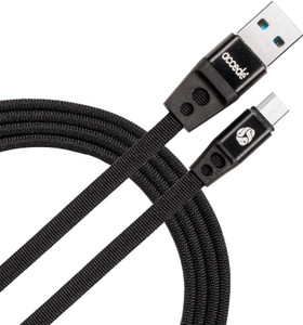 Accede Micro USB Cable 1.5 m FLAT-X Micro Cable, 2.4A Fast Charging ...