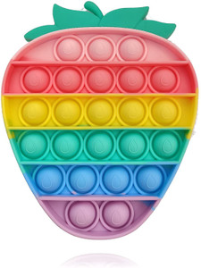 RAXBRAWNY Pop It Fidget Toy (Rainbow-Strawberry) Pack of 1 Price in ...