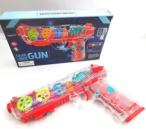 Galactic New Transparent Glow Gun with Musical Blaster with Moving ...