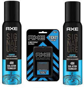 AXE Signature 2 Champion Each 122ml & 1 Champion Ticket Pocket Perfume ...
