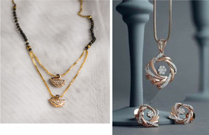 SKILI Alloy Silver Rose Gold Jewellery Set Price in India - Buy SKILI ...