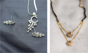 SKILI Alloy Silver Silver Jewellery Set Price in India - Buy SKILI ...