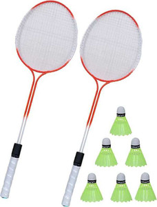 VST Combo Badminton Racket Set Of 2 Peice With 6 Piece Nylon Shuttle ...
