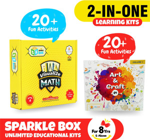 Sparklebox Learning and Educational Toys Combo ( MATH + ART KIT) | 40 ...