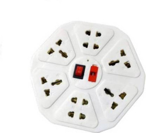 Om Traders 8 Socket Extension Cord With single Switches FUSE Led ...