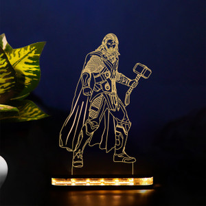 StarLaser 3D Thor147 Avengers Marvel Acrylic LED Night Light for Kids ...