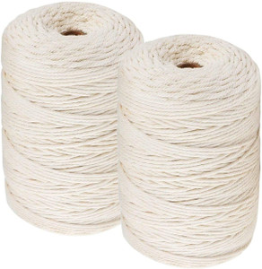 Hommyaholic 200 Meters Cotton Macrame Cord | Natural White Dori Craft ...