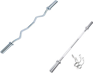 DTD 4FT Straight + 4Ft Curl Olympic Weight Lifting Bar - Buy DTD 4FT ...