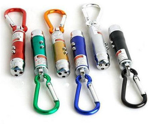 Afiya Enterprises 3in1 Laser Pointer Laser Torch Key Chain (650 nm, 6 ...