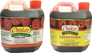 Omkar Products Kokam Aagal & Syrup 1000*2 Kokum Price in India - Buy ...