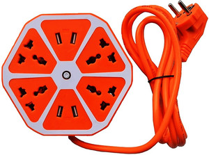 gadgetshop Extension board 4 socket + 4 usb port USB Adapter ...