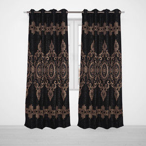 Parda Online 152 cm (5 ft) Window Jacquard Room Darkening Curtain ...