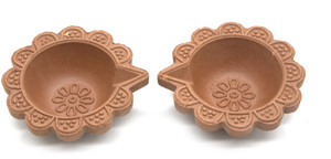 BS NATURAL Decorative Diwali Diyas | Mitti Diya | Mitti Ke Deepak ...