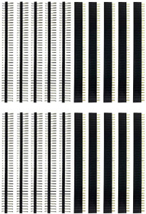 MANDAL22 40 Pin 2.54mm Male and Female Pin Headers Berg Strips for ...