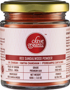 Clave Organic India Red Sandalwood / Raktha Chandanam / Lal Chandan ...