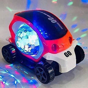 ToyAndJoy Mini 360 Degree CAR Rotating Stunt Car Bump and Go Toy with ...