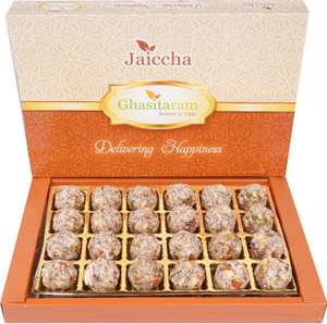 Jaiccha Sweets-Ding Coconut Laddoo 24 pcs Box Price in India - Buy ...