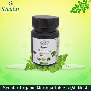 Secular Organic Moringa Tablet: Ayurvedic Tablets for Ulcer (Pack fo 2 ...