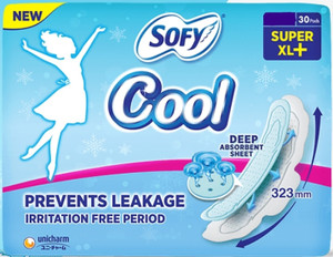 SOFY Cool Sanitary Pads - 30 Pieces (Super XL+) Sanitary Pad | Buy ...