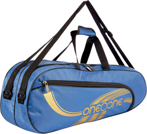One O One - Lines Lite Collection Double Compartment Blue + Gold Racket ...